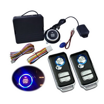China Universal Car Alarm One Button Smart start system with vehicle gps locator supplier