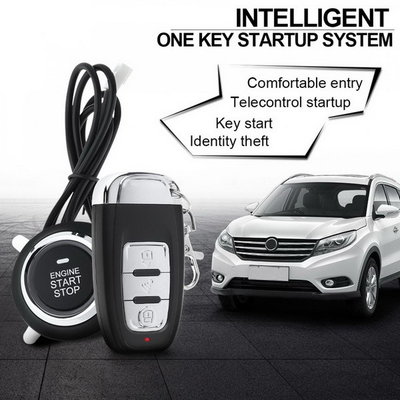 China Car Keyless Entry System One-Button Start Universal Vibration Anti-Theft Alarm PKE Induction Remote Control Start supplier